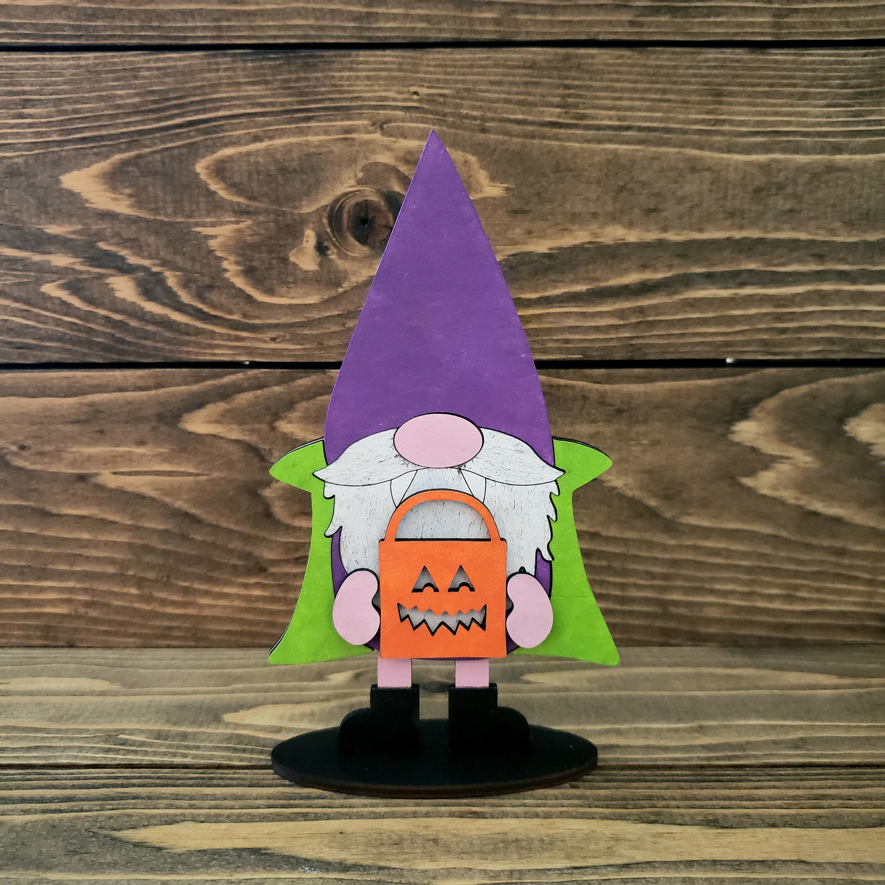 Halloween Costumed Monster Gnomes, Wooden Halloween Gnomes, Standing ...