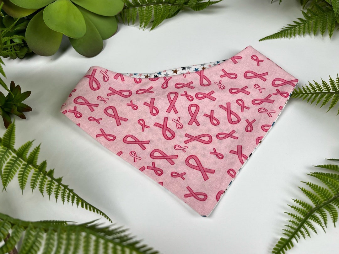 Breast Cancer Awareness Reversible Pet Bandana - Etsy