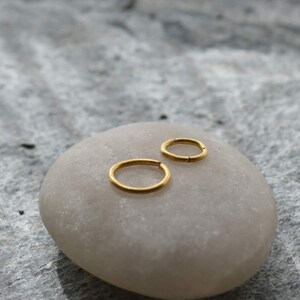 Solid 24k Gold Nose Ring, Handmade Nose Ring by Mustachemetalworks - Etsy