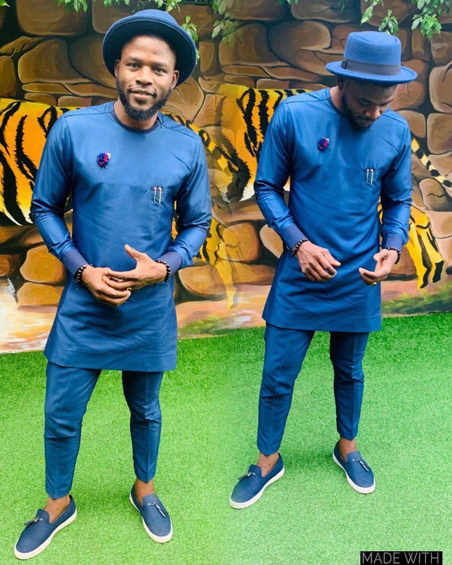 Blue Suit, Royal Blue Suit, African Men's Clothing, African Men's Suit ...