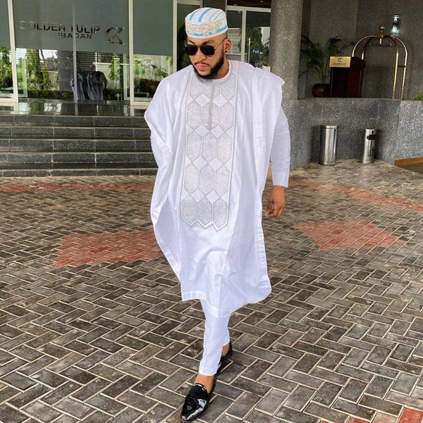Men White Agbadas - Etsy