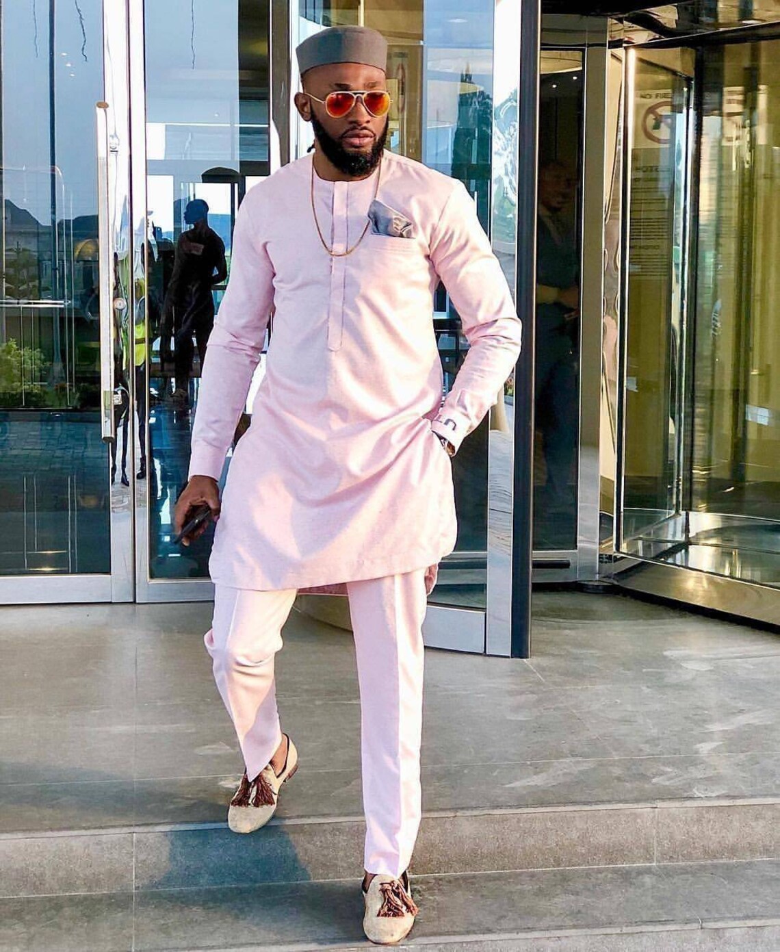 African Men's Clothing, Blue African Men's Clothing, Men's Wear, Men's ...