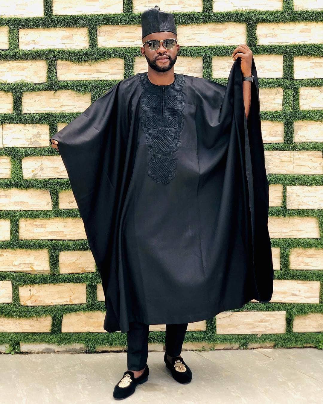 AGBADA, Black Agbada, Agbada for Men, African Wedding Suit, Groomsmen ...