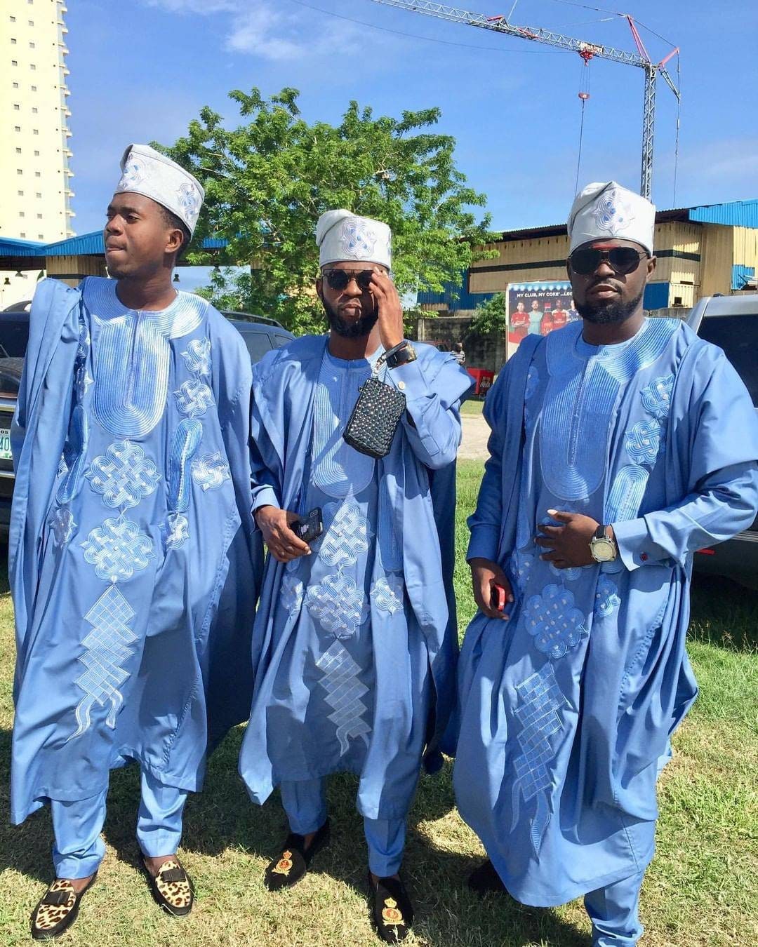 Sky Blue AGBADA, Agbada for Men, African Wedding Suit, Bespoke Wedding ...
