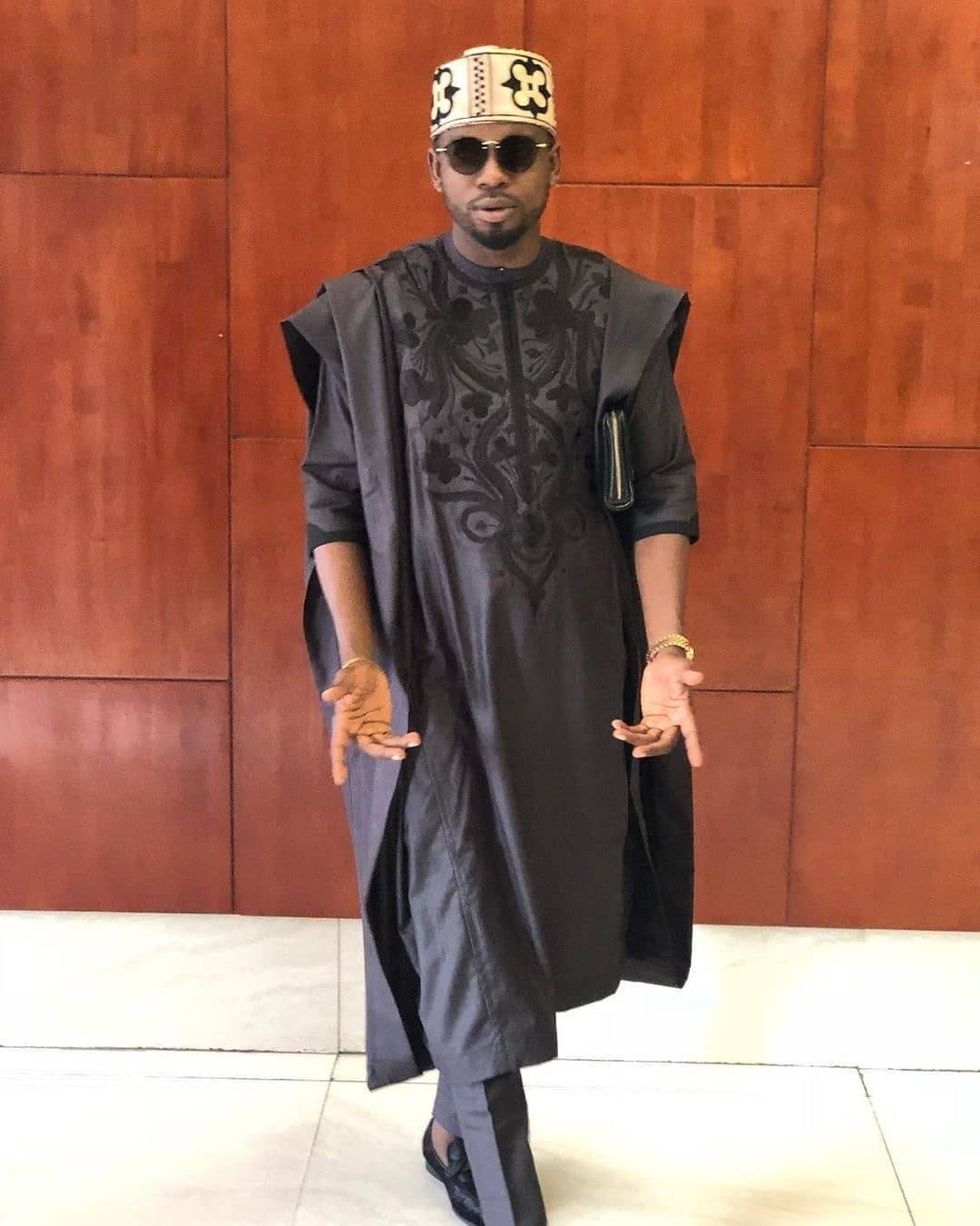 Black AGBADA, AGBADA for Men, African AGBADA, African Wedding Suit ...