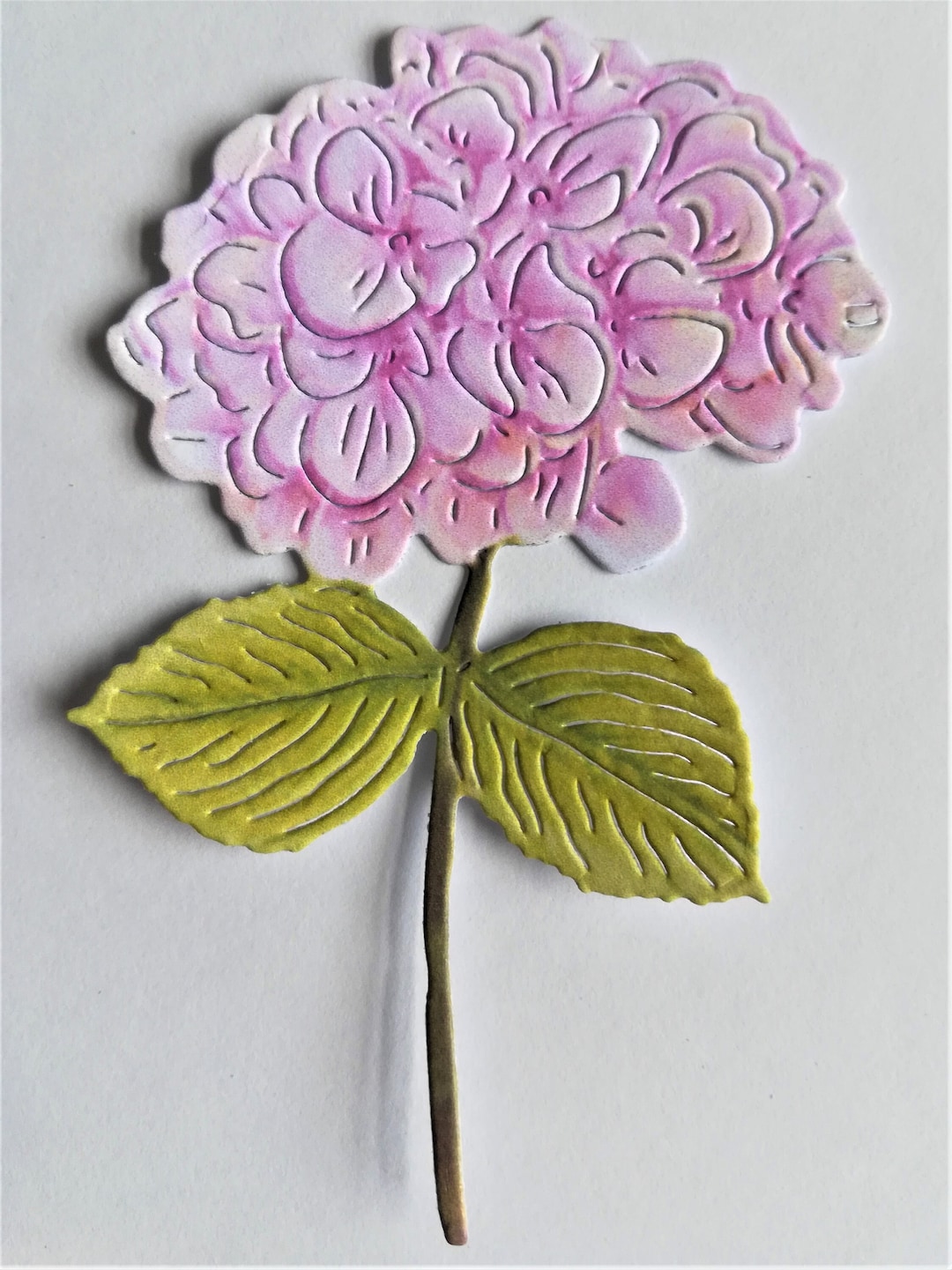 Hydrangea Flower Die Cuts for Decougage, Make 4 Decoupaged Flowers From ...