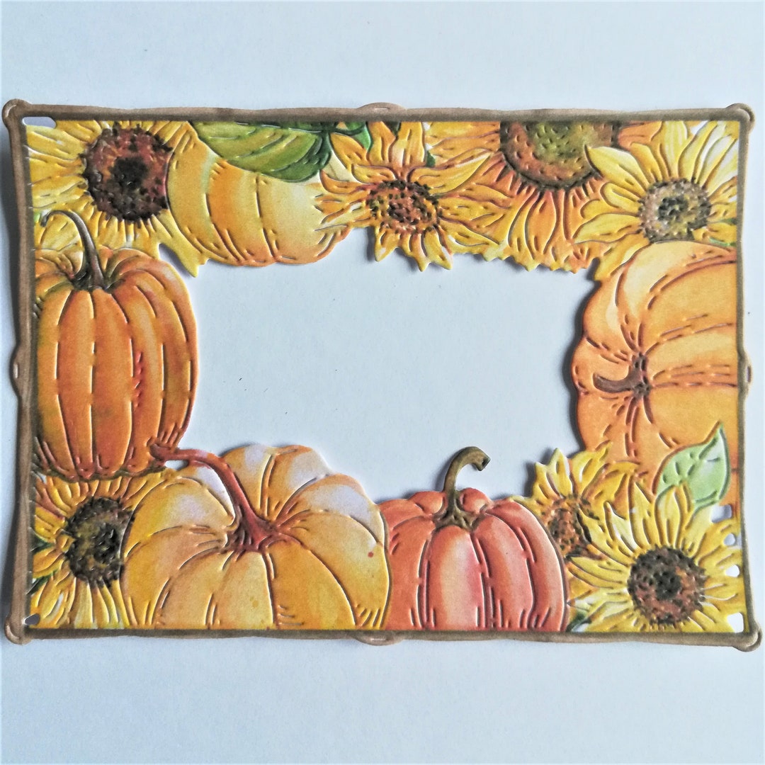 Pumpkin Frame Die Cuts X 4, Fall Decor Die Cuts, Range of Pumpkin ...