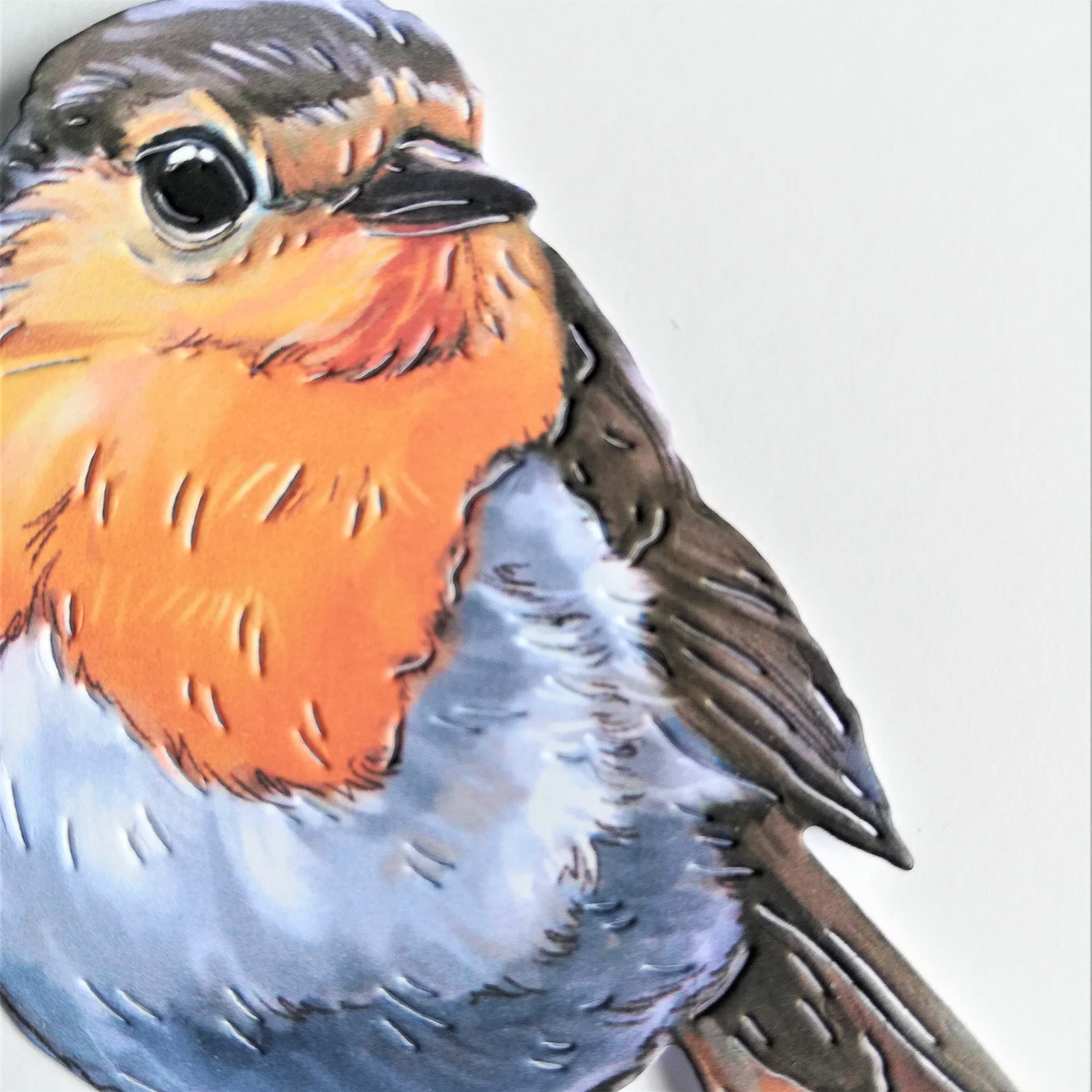 Robin Die Cuts X 4, Christmas Robin Redbreast Die Cuts, Festive Birds ...