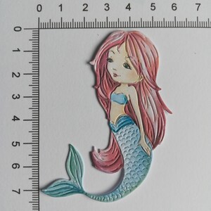 9 Mermaid Die Cuts, 3 Sets of 3 Die Cut Mermaids - Etsy