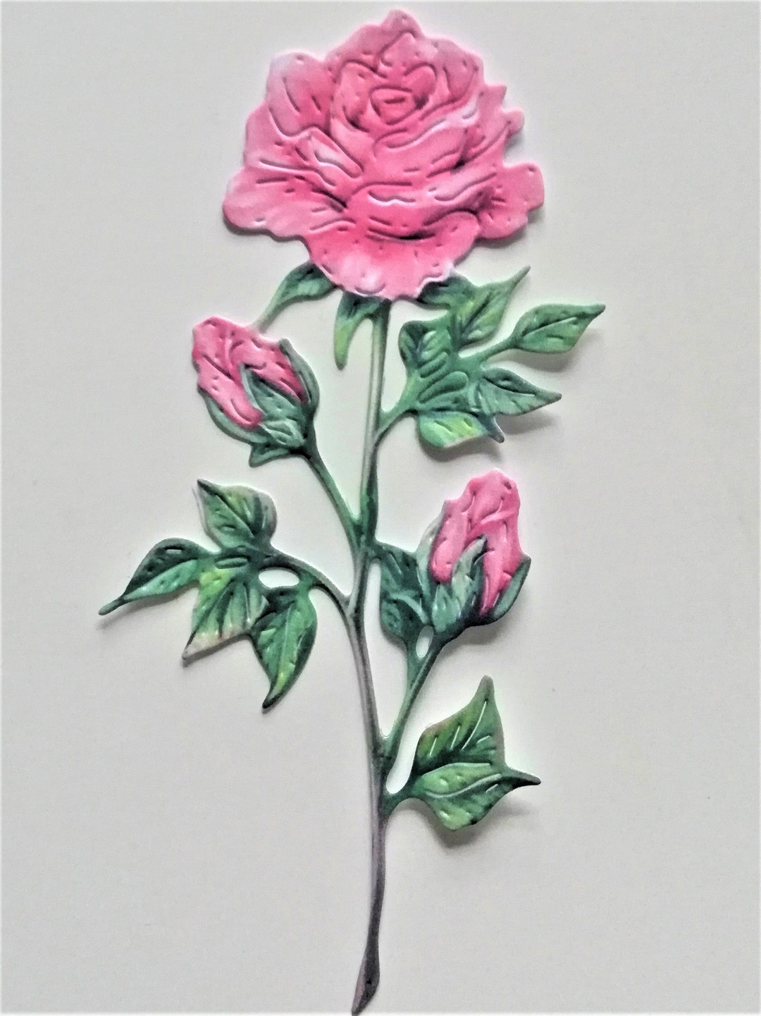 Die Cut Roses, Carnation Crafts, Pink Roses - Etsy