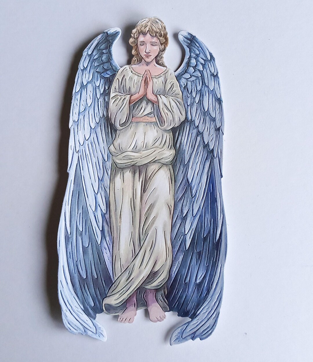 4 Large Angel Die Cuts , Christmas Festive, Religious, Spiritual Cut ...