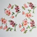 16 Pretty Pink Flower Die Cuts, 4 Sets of 4 Pink Flower Card Toppers ...