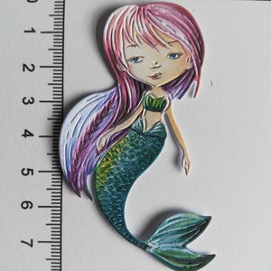 9 Mermaid Die Cuts, 3 Sets of 3 Die Cut Mermaids - Etsy