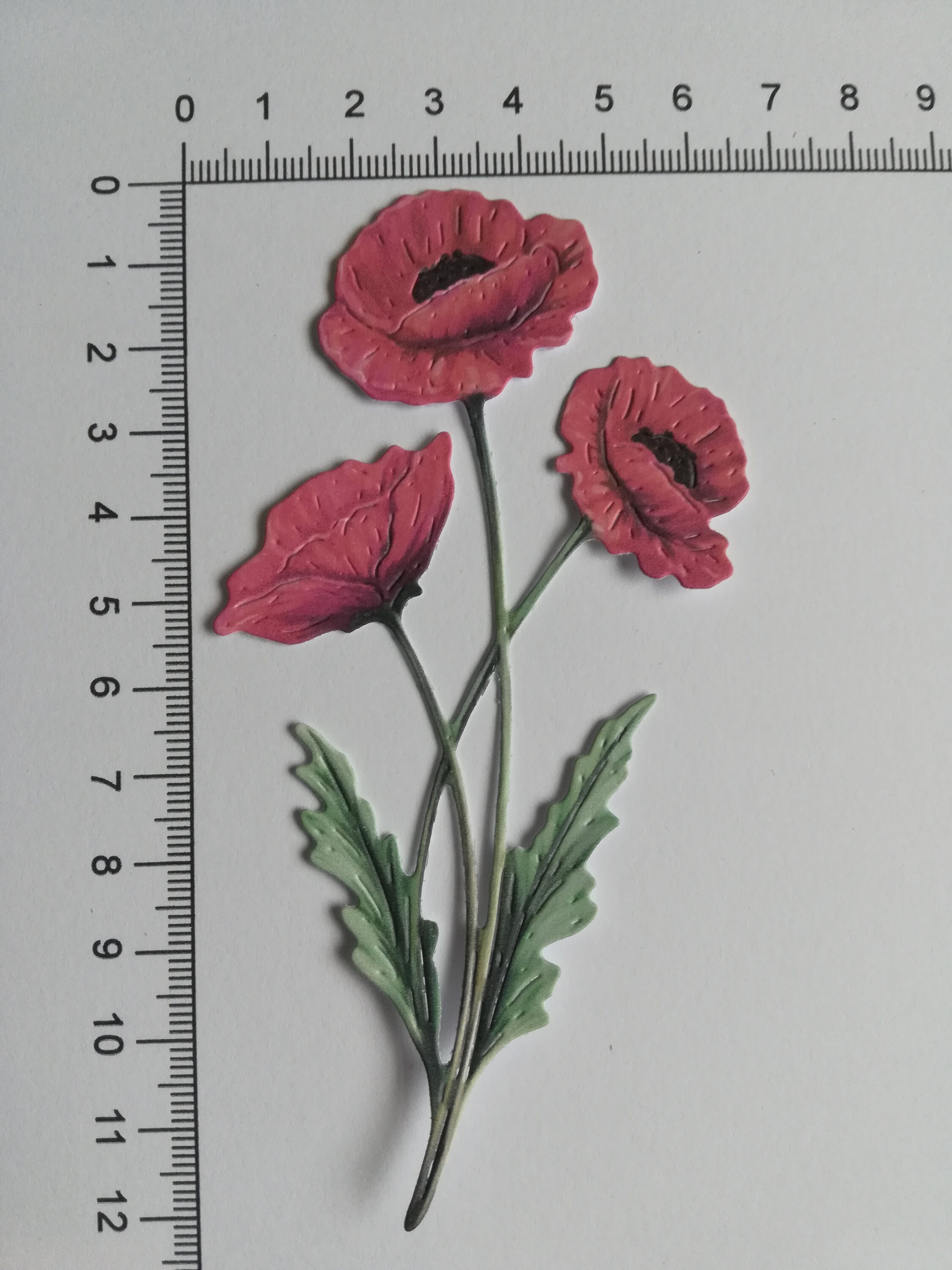 Die Cut Flowers Poppy Flowers Charisma Carnation Crafts - Etsy