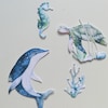 9 Mermaid Die Cuts, 3 Sets of 3 Die Cut Mermaids - Etsy