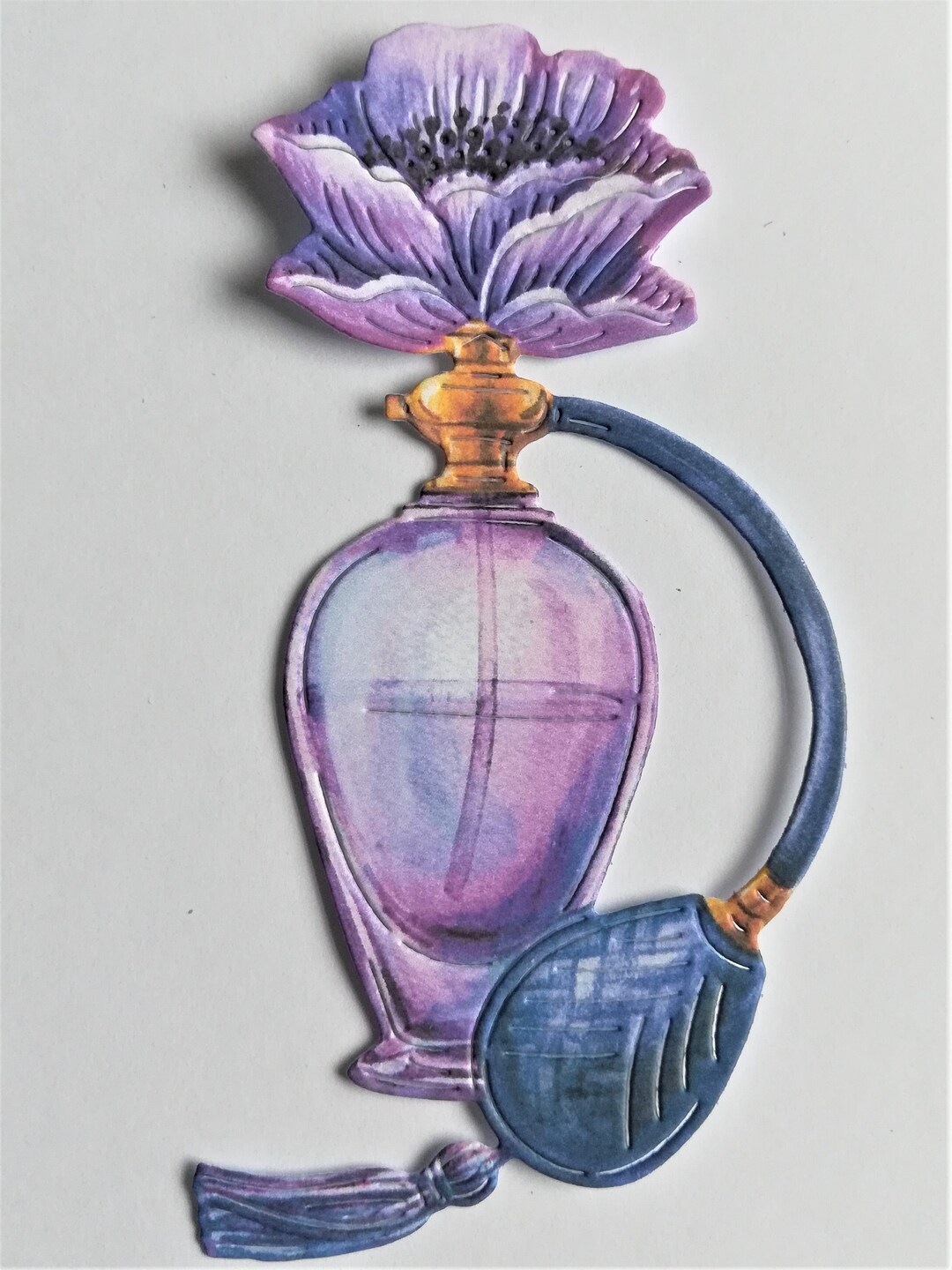 Die Cuts, Range of Coloured Perfume Bottle Die Cuts X 7, Gorgeous ...