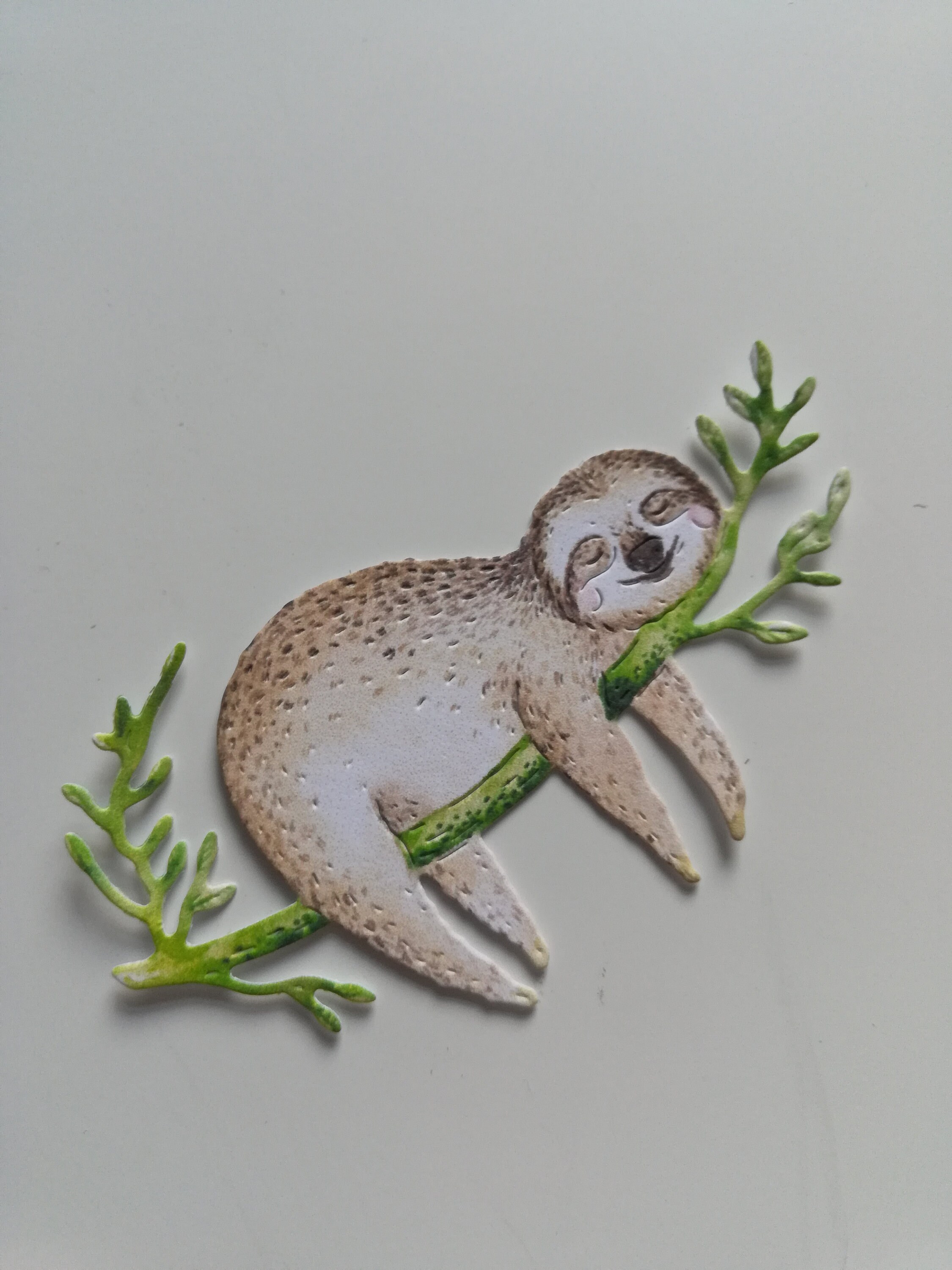 12 Sloth Die Cuts 4 Sets of 3 Sloth Die Cuts Junk Journal - Etsy
