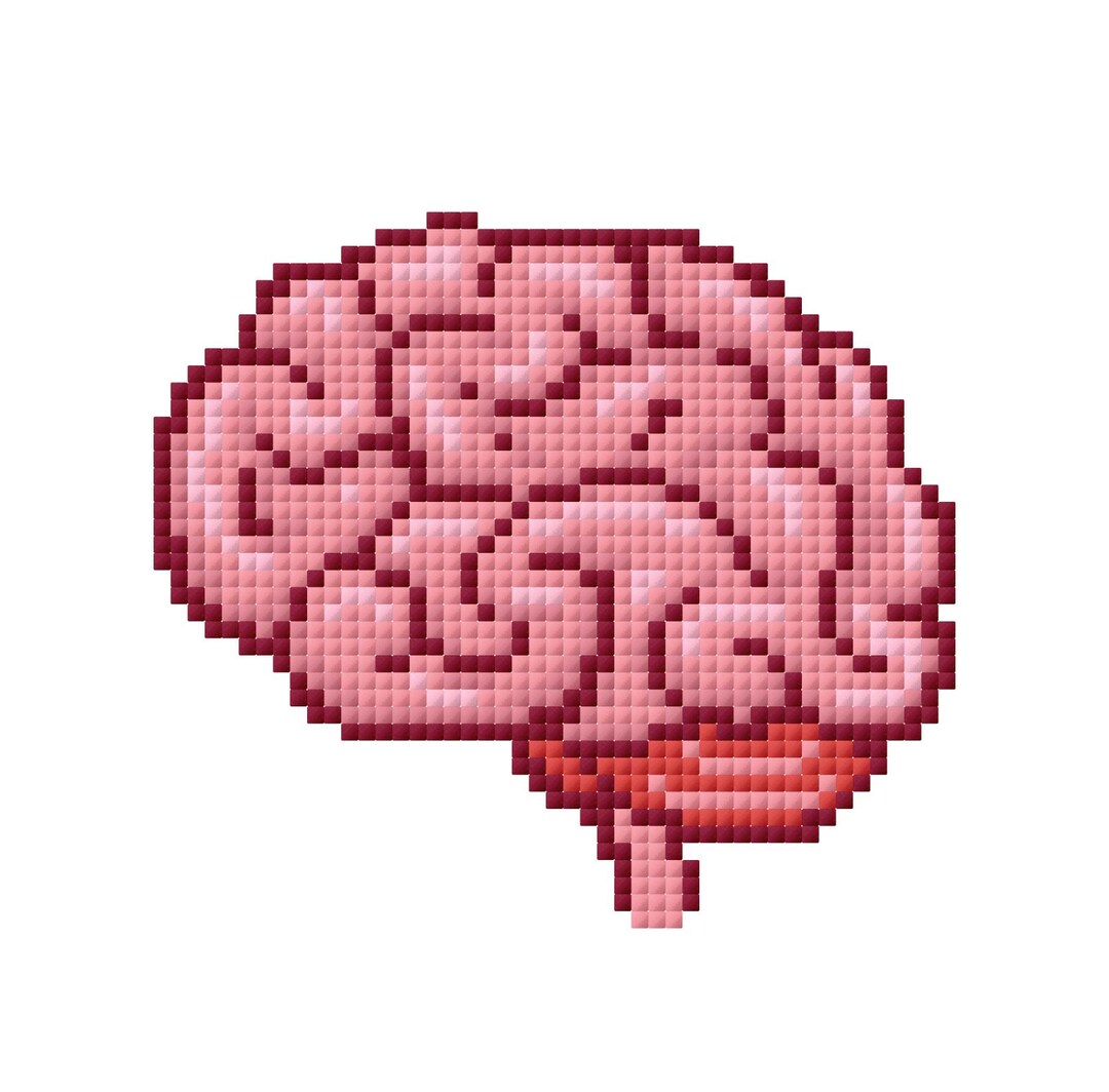 Brain Needlepoint Chart - Etsy