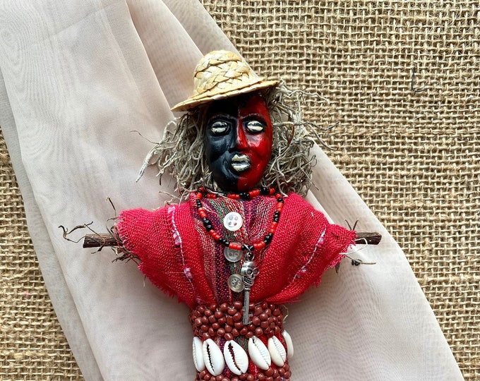 Papa Legba Voodoo Altar Doll Voodoo Doll, Lwa Spirit Doll, Voodoo Loa ...