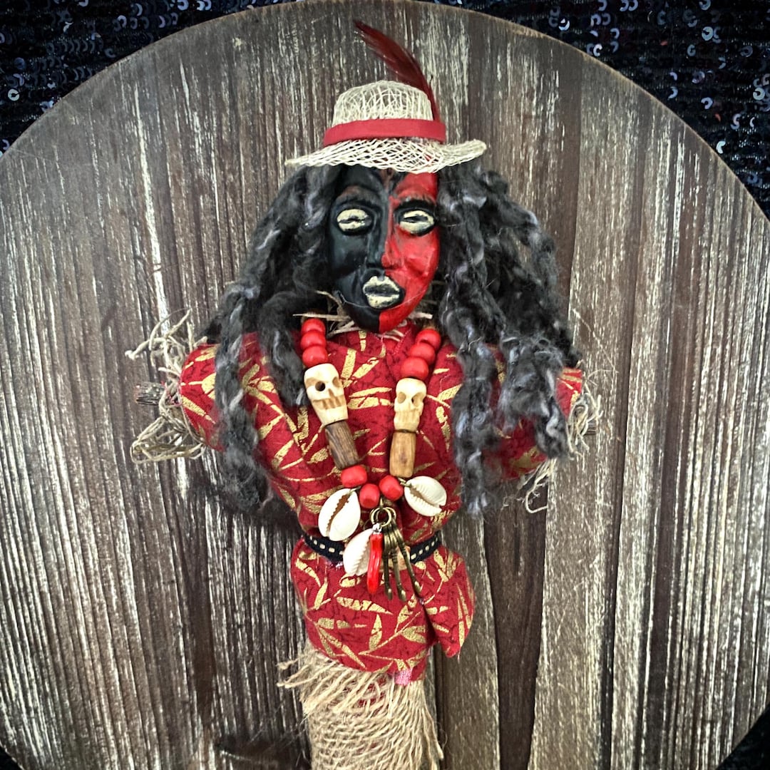 Papa Legba Voodoo Altar Doll Voodoo Doll, Lwa Spirit Doll, Voodoo Loa ...
