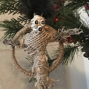 Voodoo Doll Tree Ornament, Gothic Tree Ornament, Rustic Decor, Wedding ...