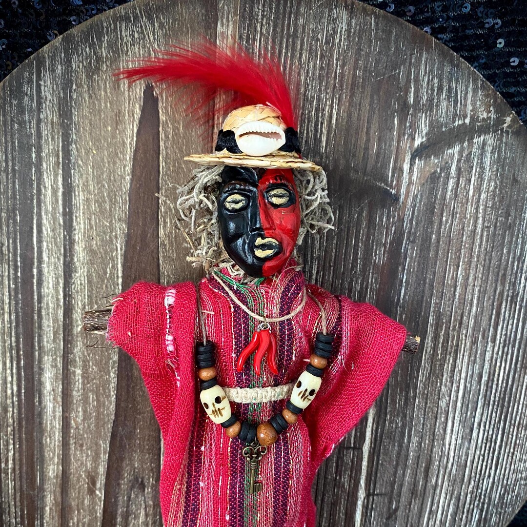 Papa Legba Voodoo Altar Doll Voodoo Doll, Lwa Spirit Doll, Voodoo Loa ...