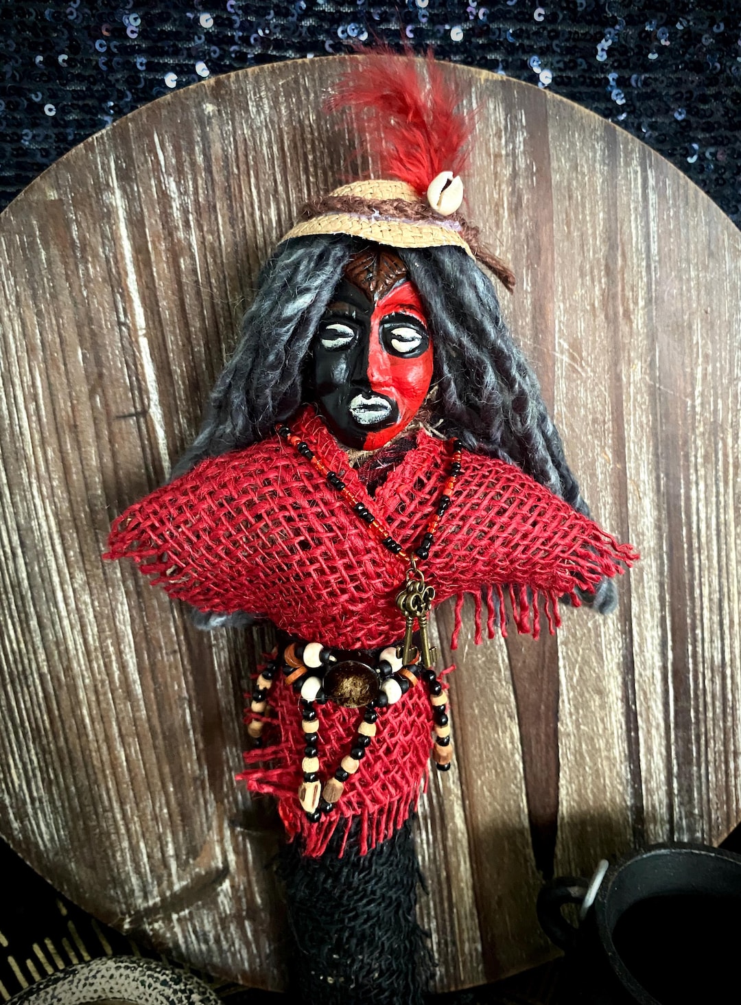 Papa Legba Voodoo Altar Doll - Voodoo Doll, Lwa Spirit Doll, Voodoo Loa ...
