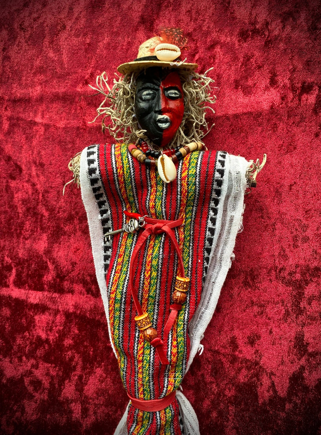 Papa Legba Voodoo Altar Doll Voodoo Doll, Lwa Spirit Doll, Voodoo Loa ...