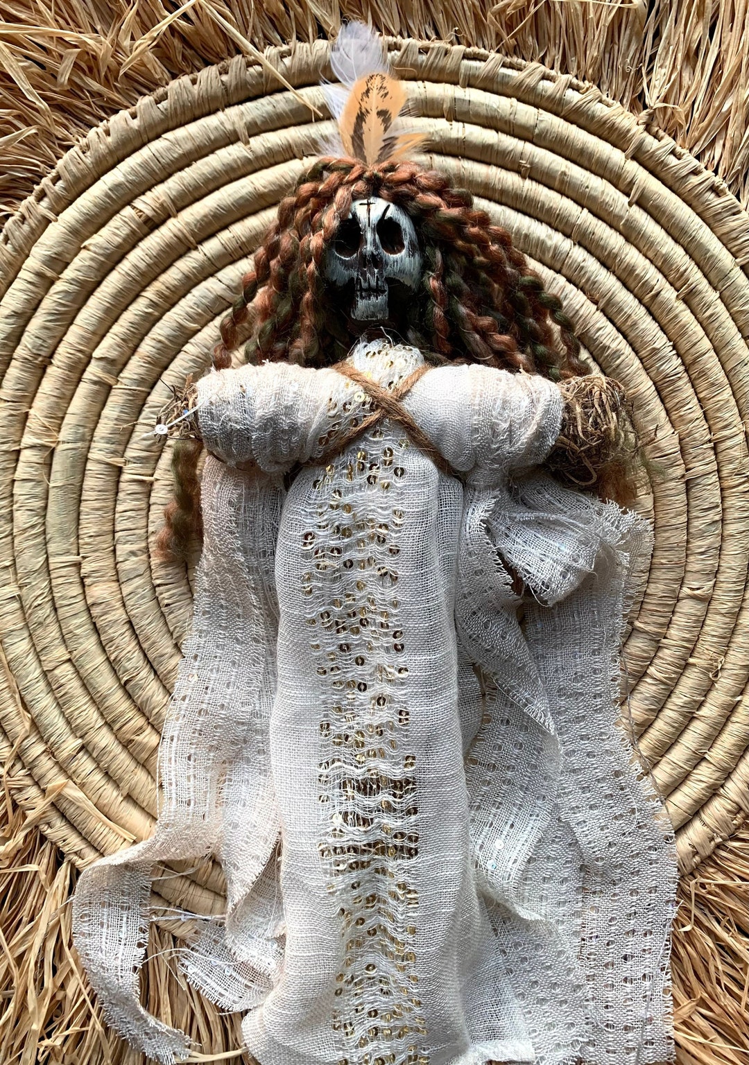 Voodoo Doll White Poppet, Great Stand-in for Other Colours, Juju Doll ...