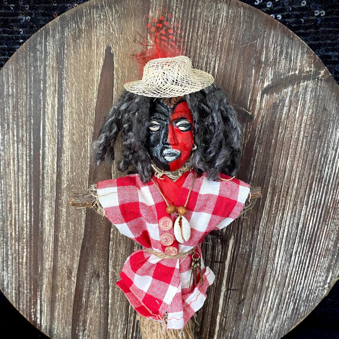 Papa Legba Voodoo Altar Doll Voodoo Doll, Lwa Spirit Doll, Voodoo Loa ...