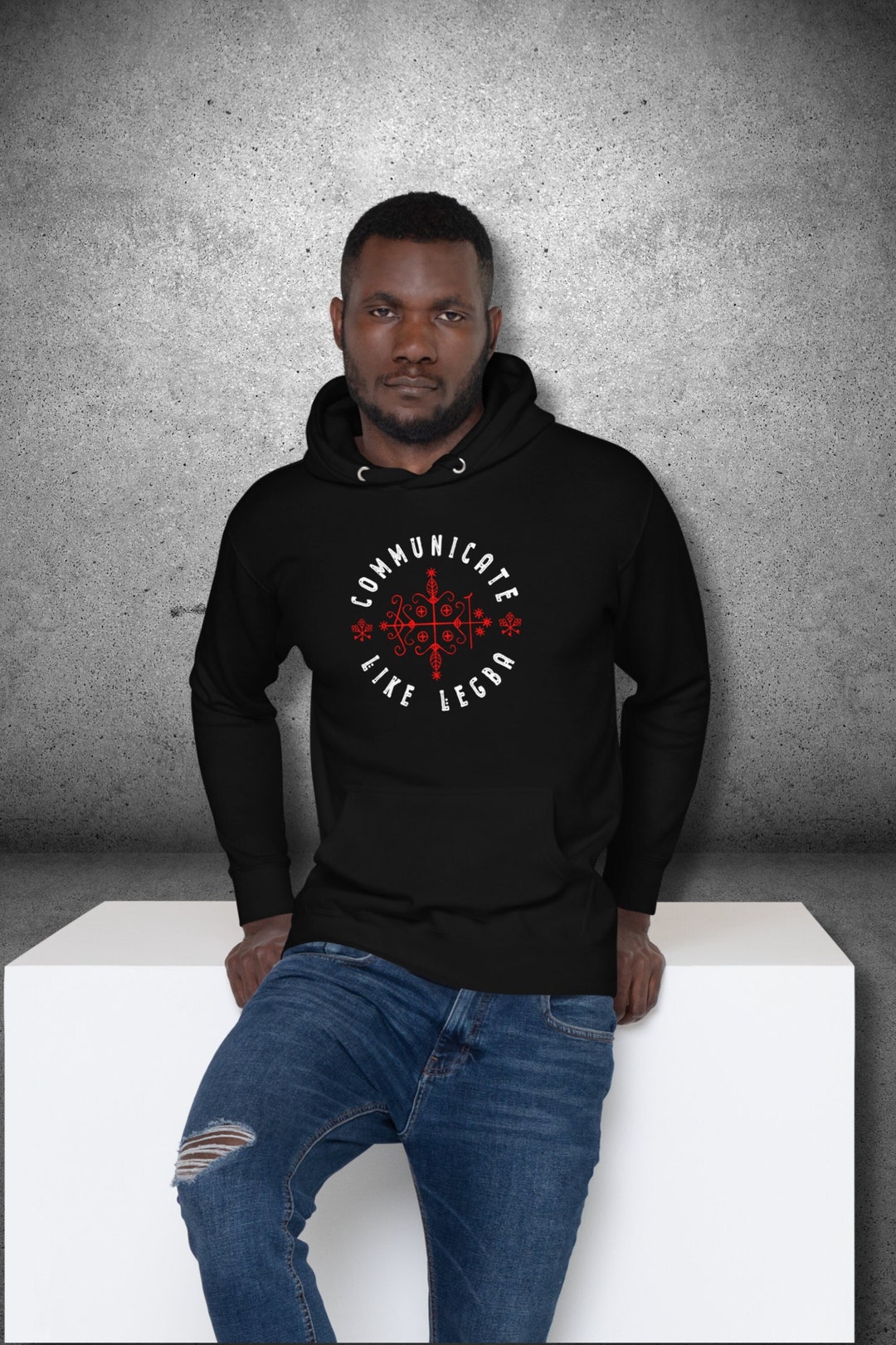 Papa Legba Voodoo Veve Unisex Hoodie, Premium Pullover Hoodie ...