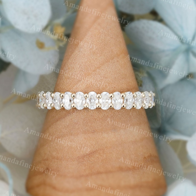 Half Eternity Rings Vintage - Etsy