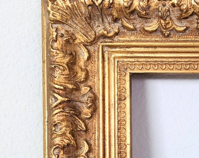Izzy Gold Leaf Frame - Multiple Sizes Available - Etsy