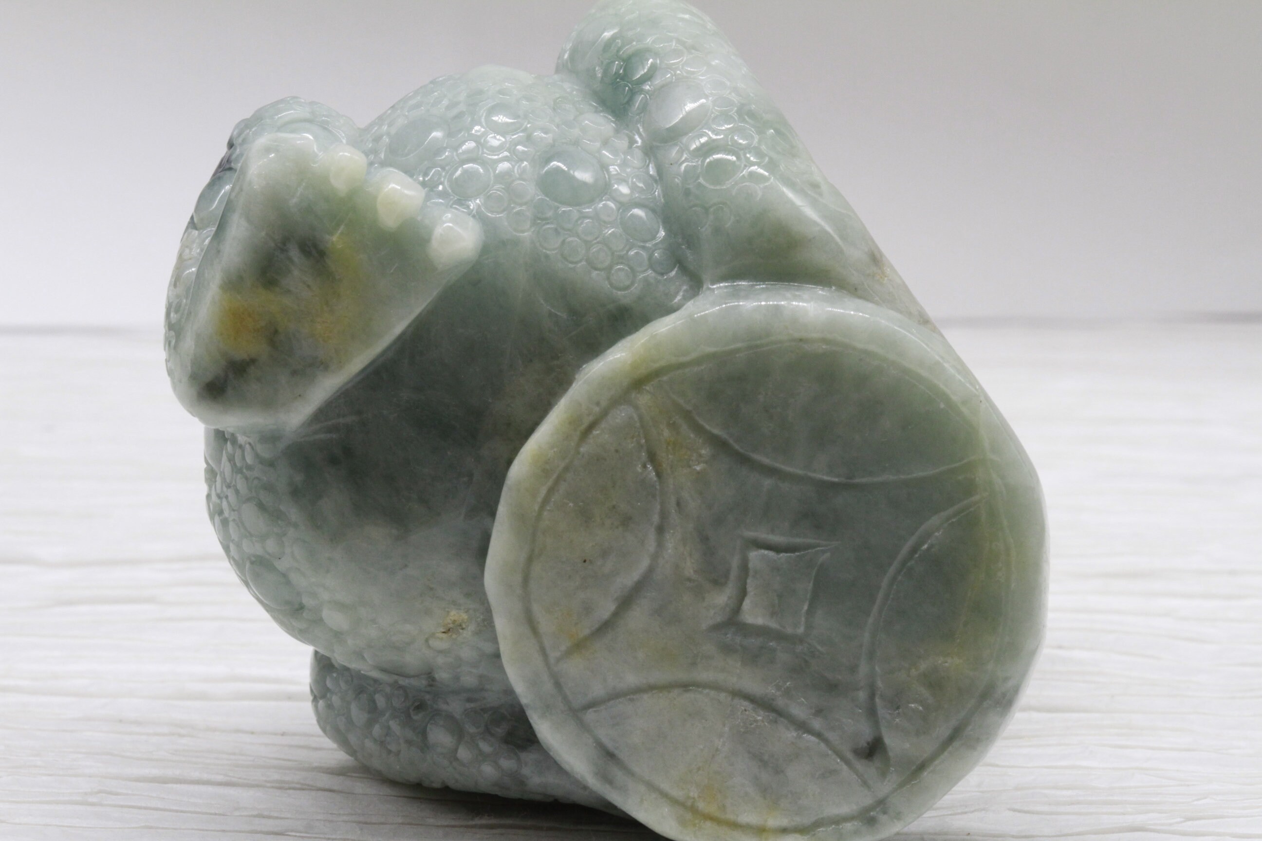 Grade A Burmese Jade Money Toad 100% Natural Jade Hand Carved Money ...