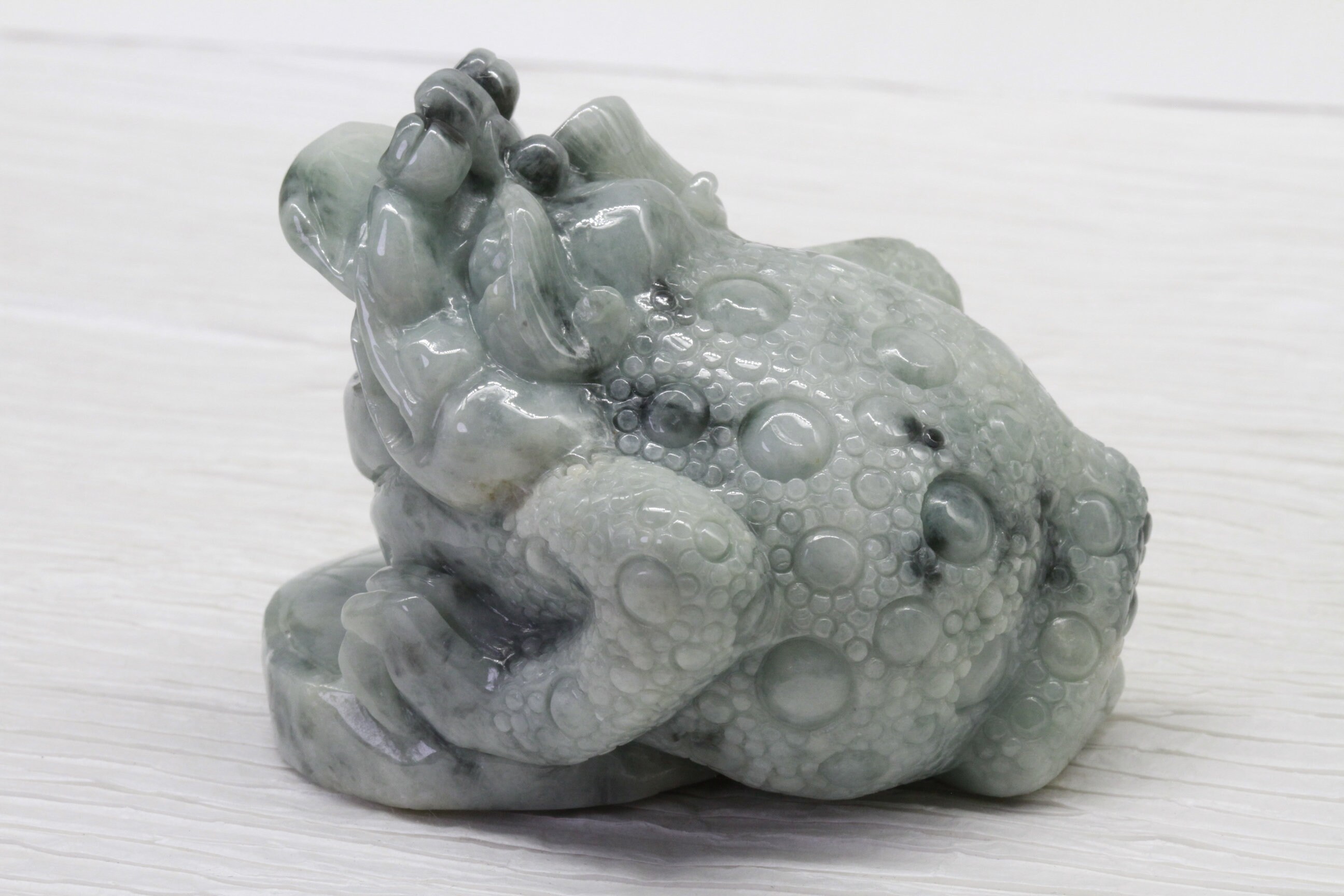 Grade A Burmese Jade Money Toad 100% Natural Jade Hand Carved Money ...