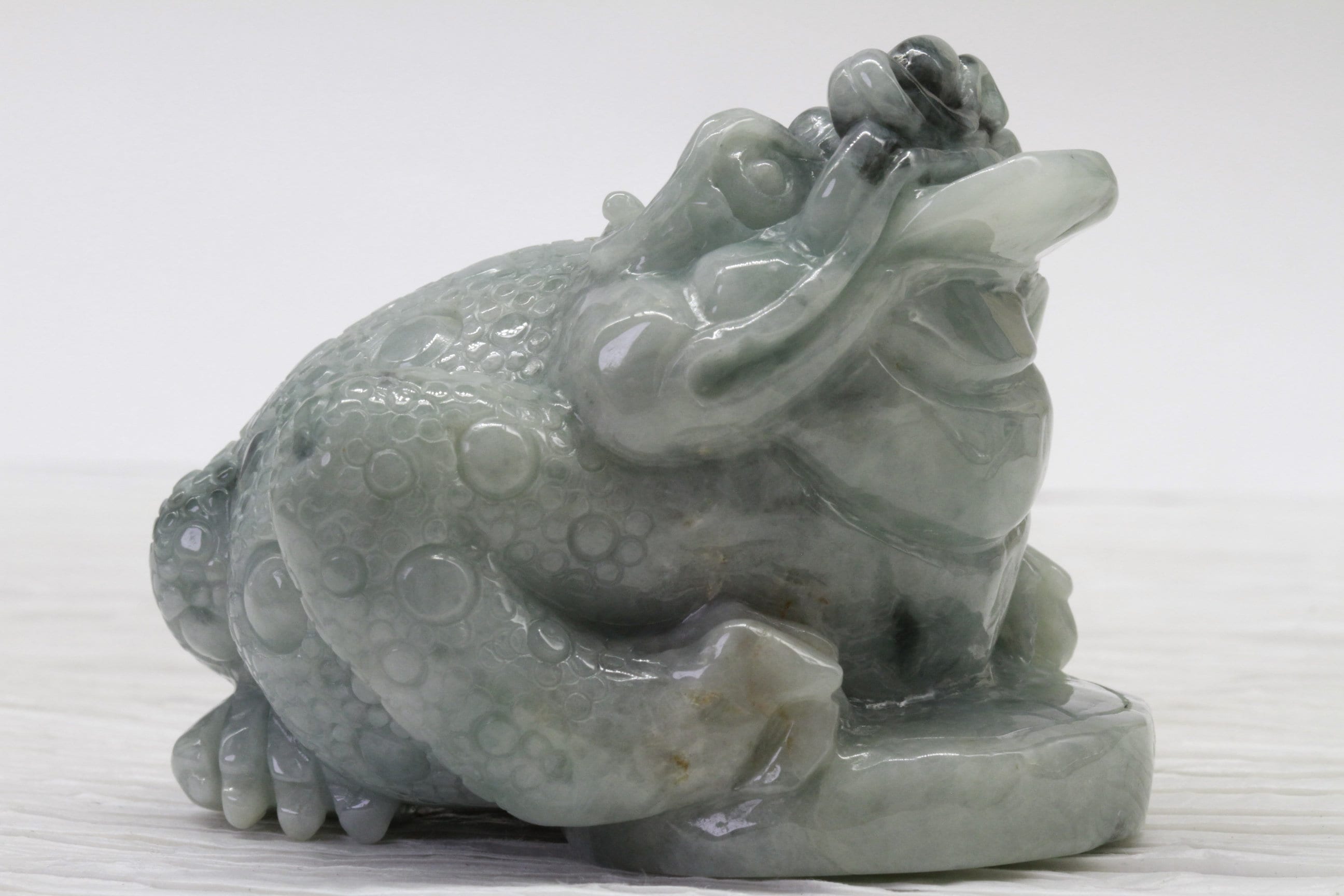 Grade A Burmese Jade Money Toad 100% Natural Jade Hand Carved Money ...