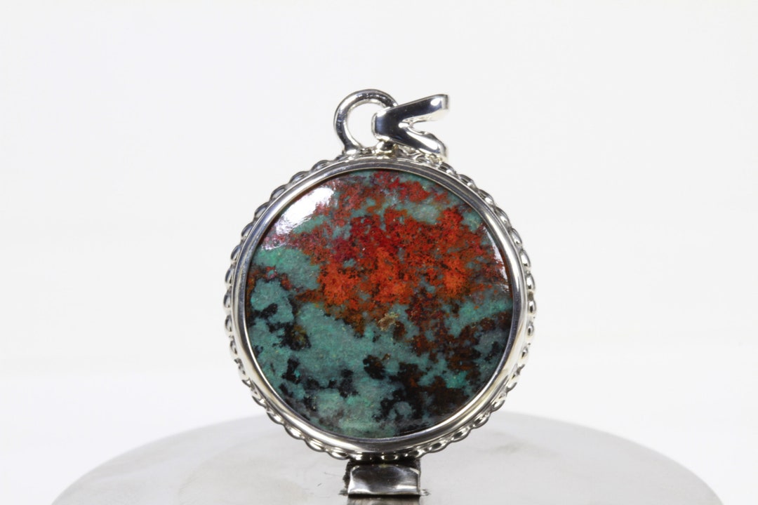 Sonora Sunrise Pendant 34x25x5.4mm Sterling Silver Pendant Handmade ...