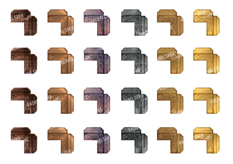 Decorated Book Corners - Printables - 30 Sets - Book Corner Angles ...