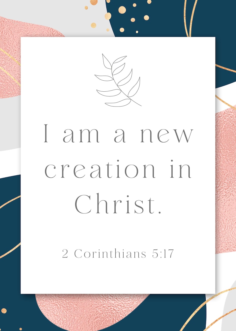 Empowering Identity in Christ Affirmation Cards - Printable Bible Verse ...