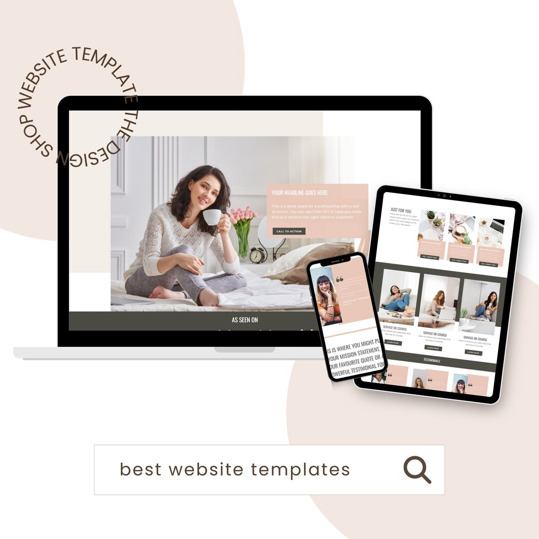Website Template Bundle for Attractwell, Get Oiling - Etsy