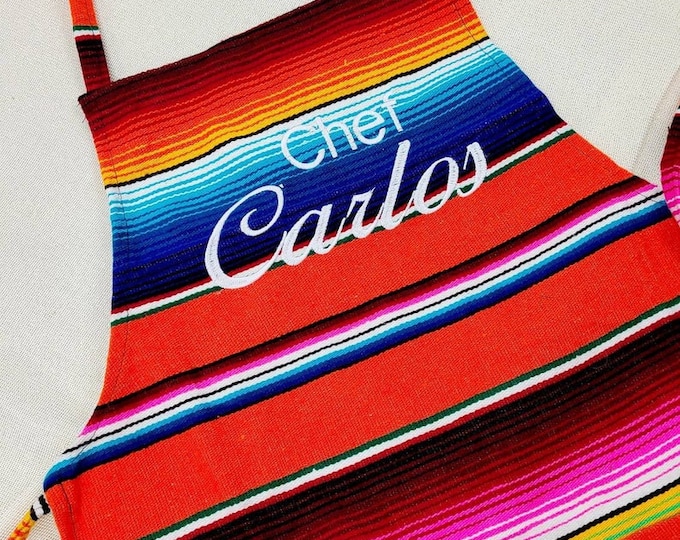 Personalized Apron, Mandil Tradicional Mexicano, Traditional Sarepe ...