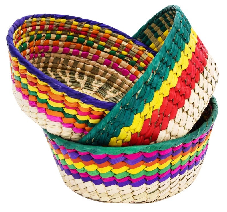 Mexican Tortilla Basket Fiesta Party Favor Fiesta - Etsy