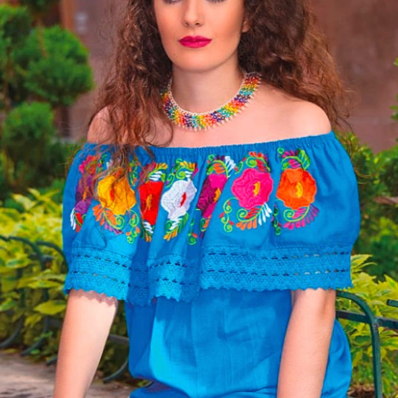 Blusas Bordadas Mexicanas - Etsy