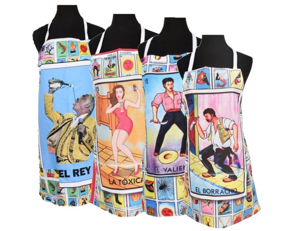 Mexican Loteria Apron Mandil Tradicional Mexicano | Etsy