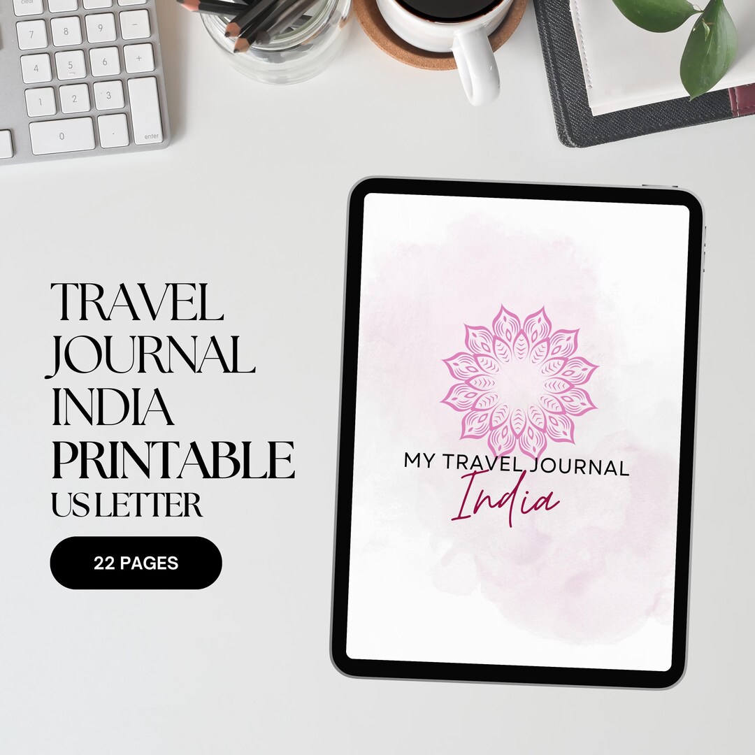 India Travel Journal Printable | Digital Travel Planner | Guided Trip ...