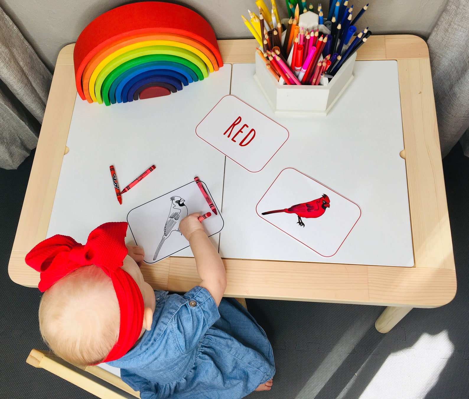 Colors & Numbers Toddler Card Set Coloring Sheets Digital | Etsy