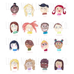 Feelings Poster & Card Set Bundle Digital Download - Etsy