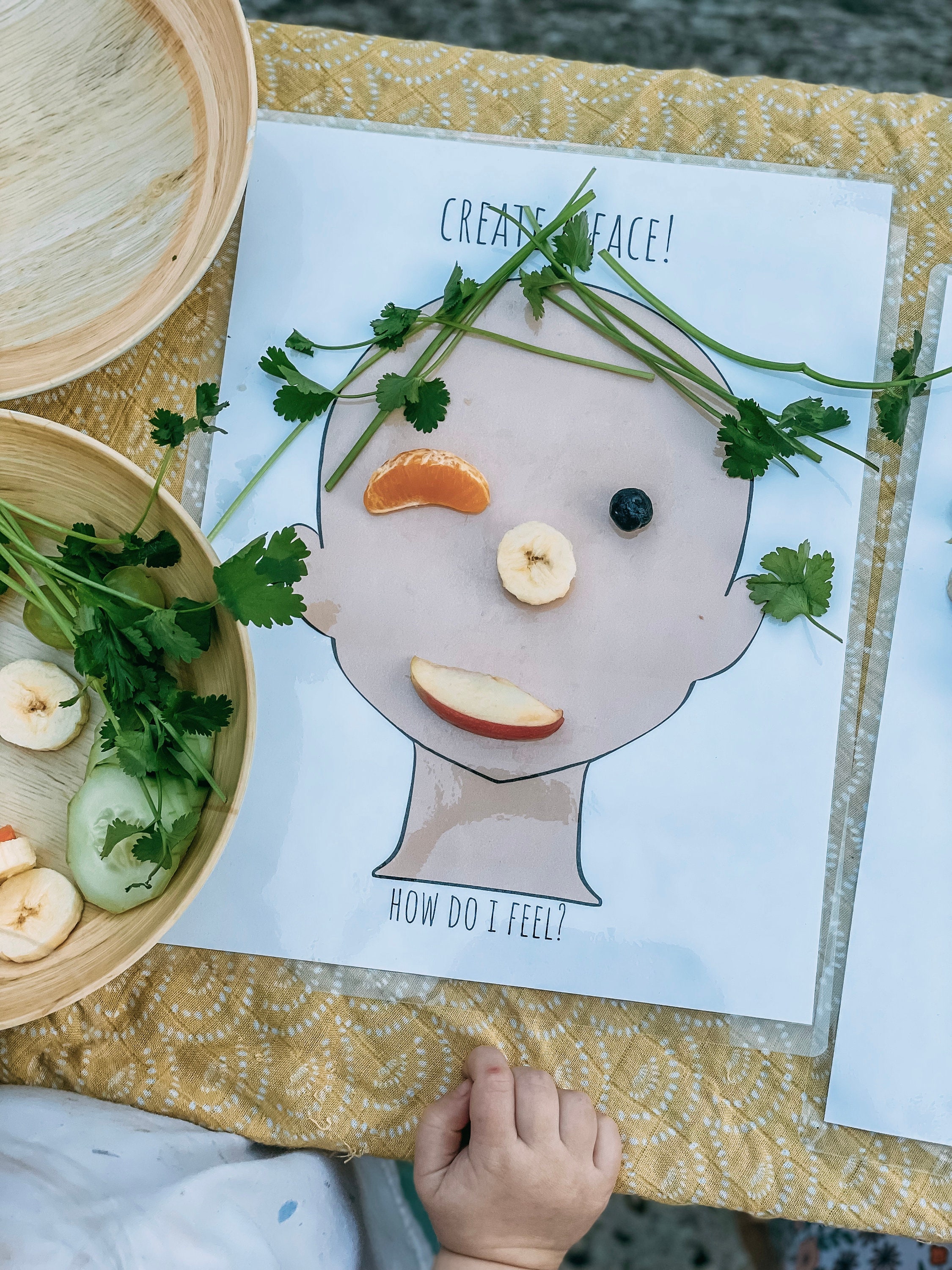 6 Diverse Face Mat for Play Dough, Doh Nature Loose Parts Different ...