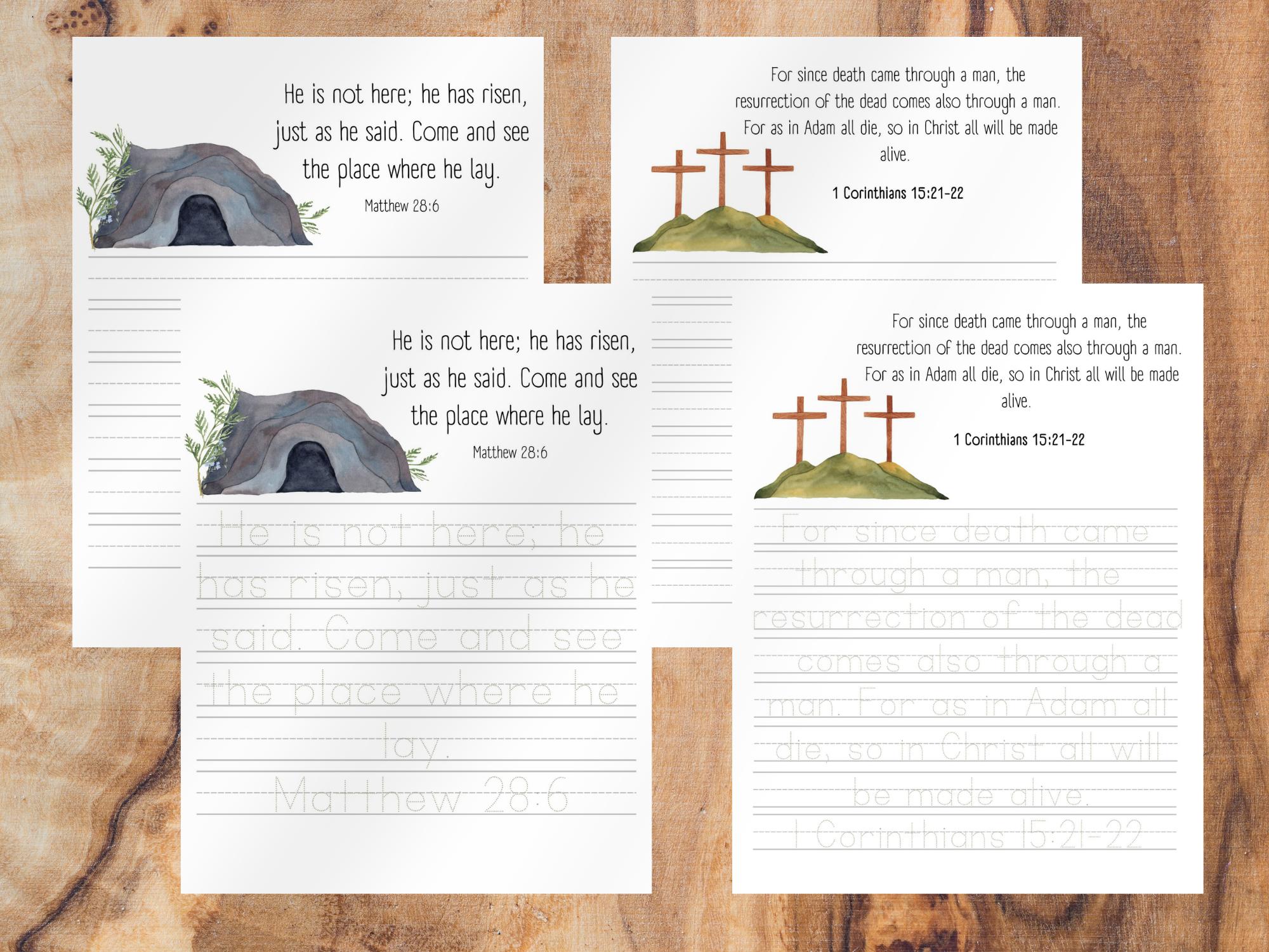 Christian Easter Unit Study | Bible Morning Basket, Resurrection ...