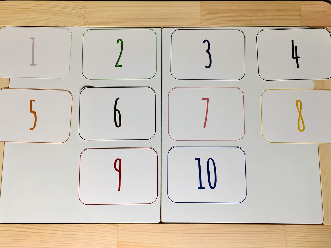 Colors & Numbers Toddler Card Set Coloring Sheets Digital | Etsy